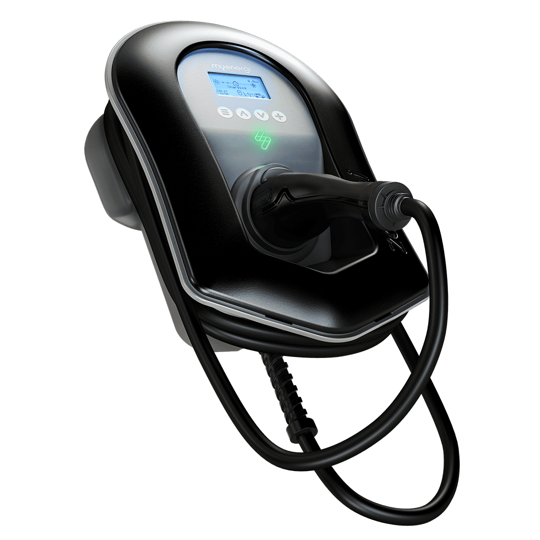 myenergi Zappi 7kW/22kW Tethered Black 6.5m | Solar EV Charger